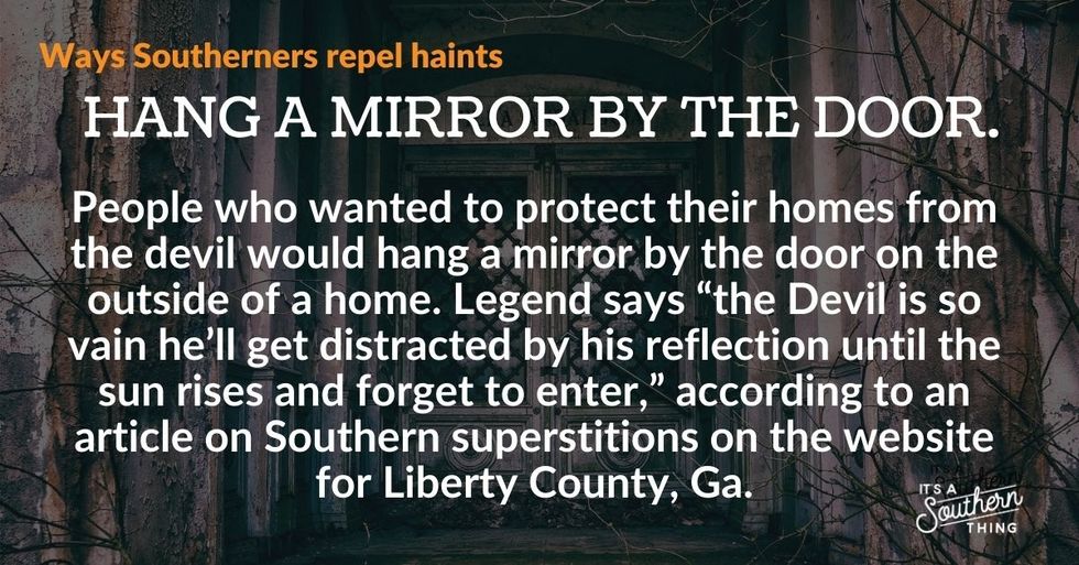 Southern traditions designed to repel haints and spirits - It's a ...