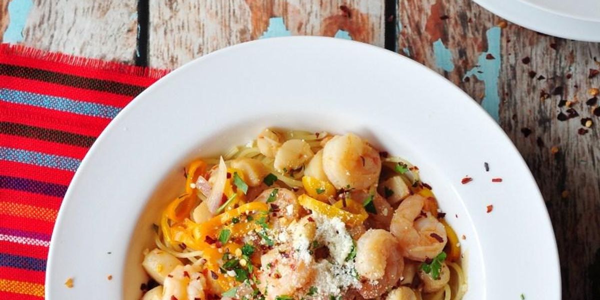 Shrimp and Scallop Scampi - My Recipe Magic