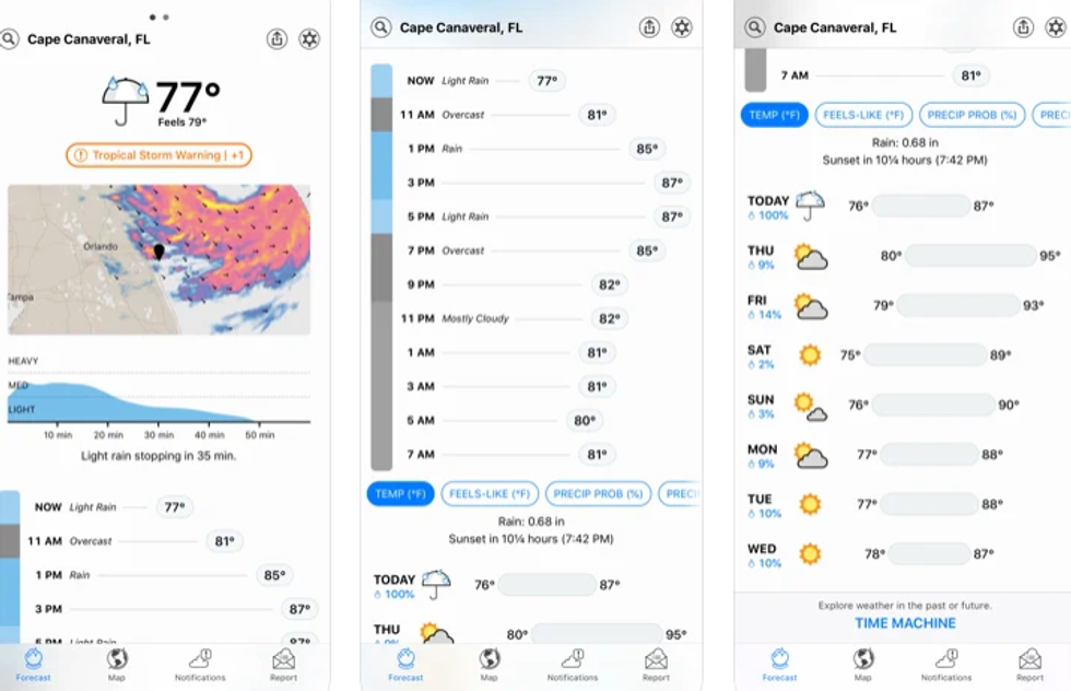 11 best weather apps for iPhones and Android smartphones - Gearbrain