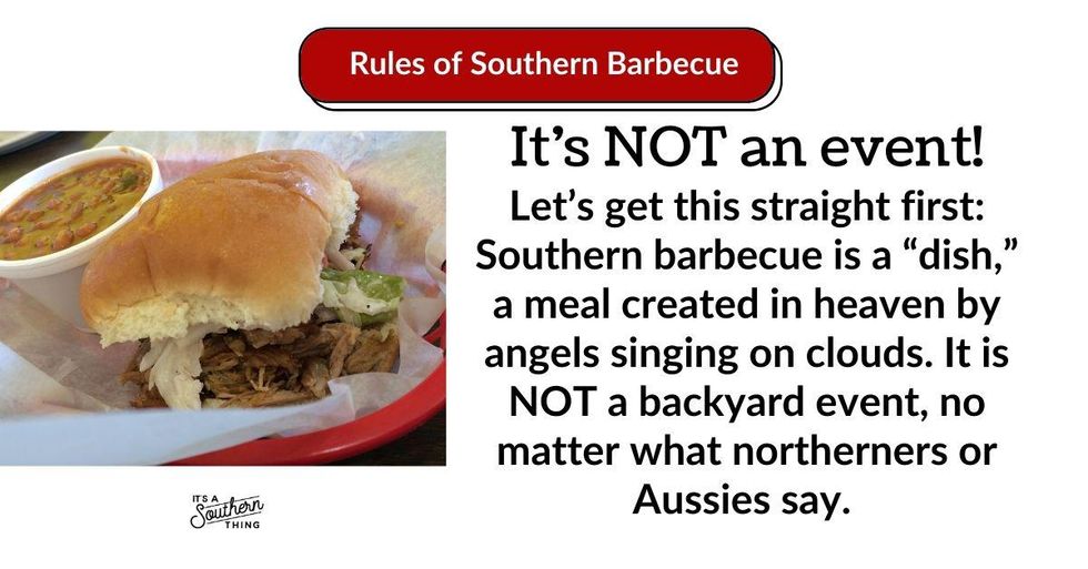 The rules of Southern barbecue - It's a Southern Thing