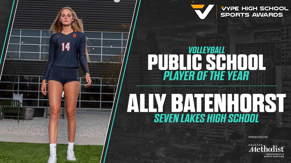 Batenhorst, Seven Lakes Sweep Public School Volleyball VYPE Awards - VYPE