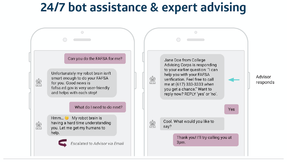 This AI chatbot named Oli is helping first-generation college students ...