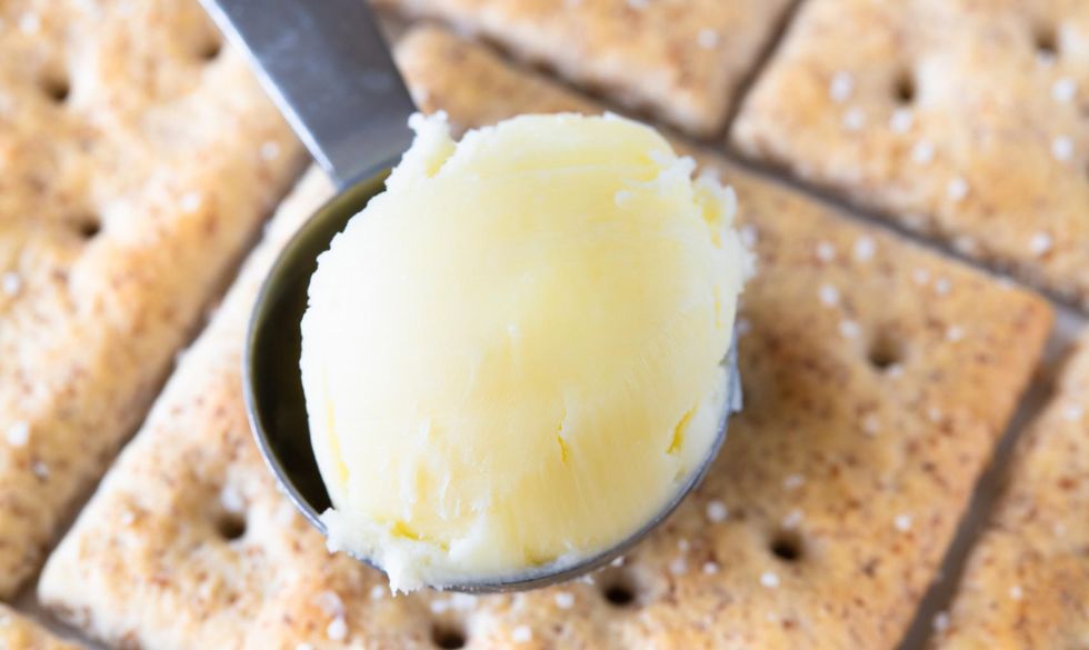 Butter on saltine crackers. - It's a Southern Thing