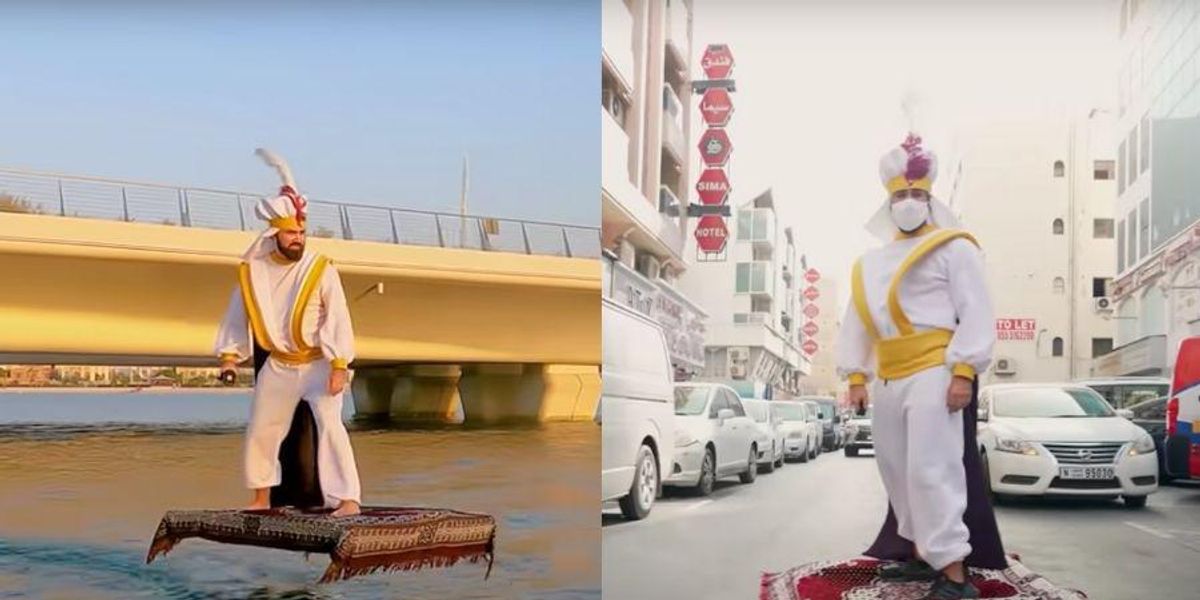 Man becomes a real life Aladdin—flying carpet and all - Upworthy