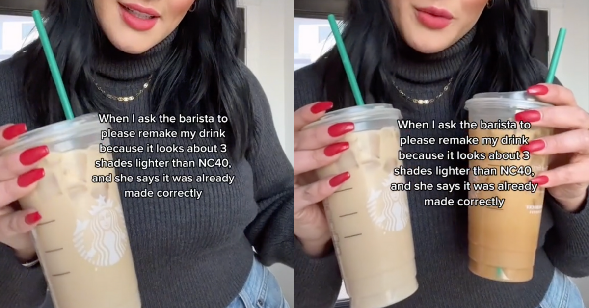 Tiktoker Makes Barista Remake Drink For Not Matching Makeup Video