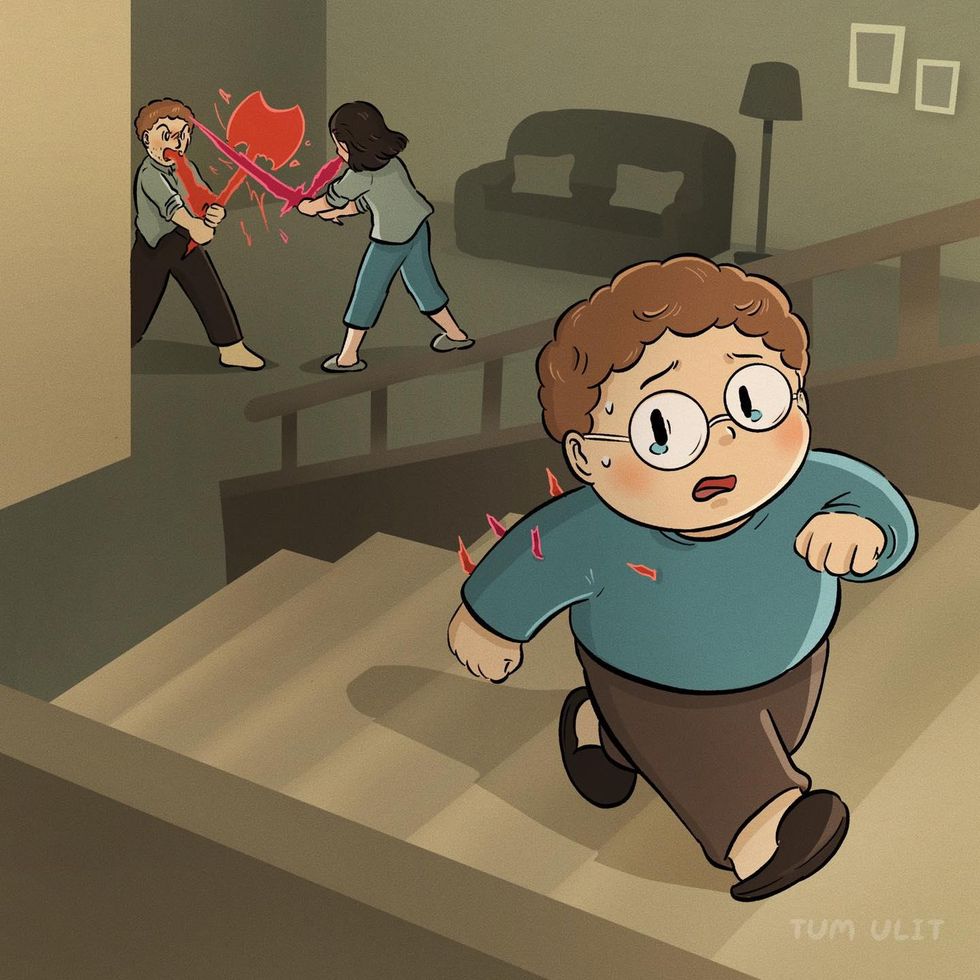 Artist brilliantly illustrates the power of words in a cute, yet ...