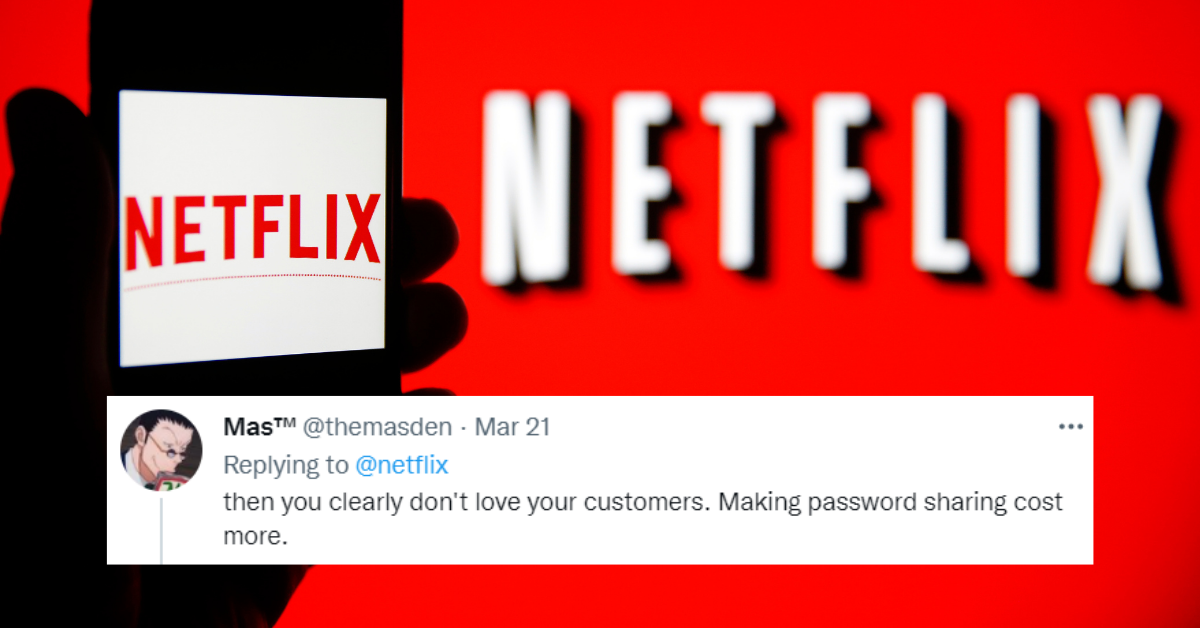 Old Netflix Tweet About Sharing Passwords Has Aged Poorly - Comic Sands