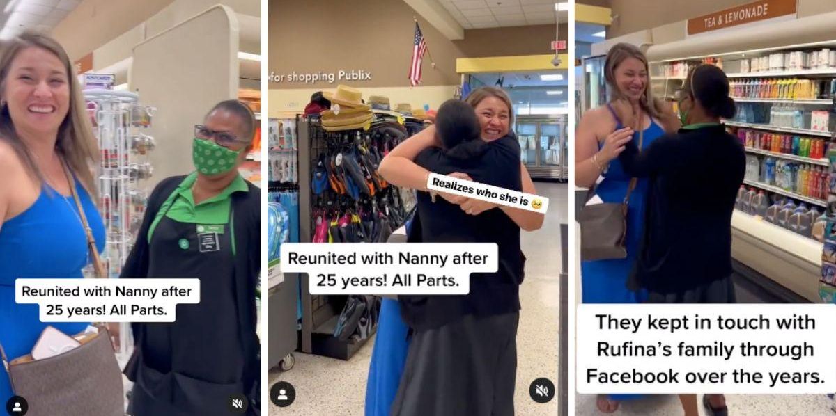 Surprise nanny reunion after 25 years is bringing people to tears ...