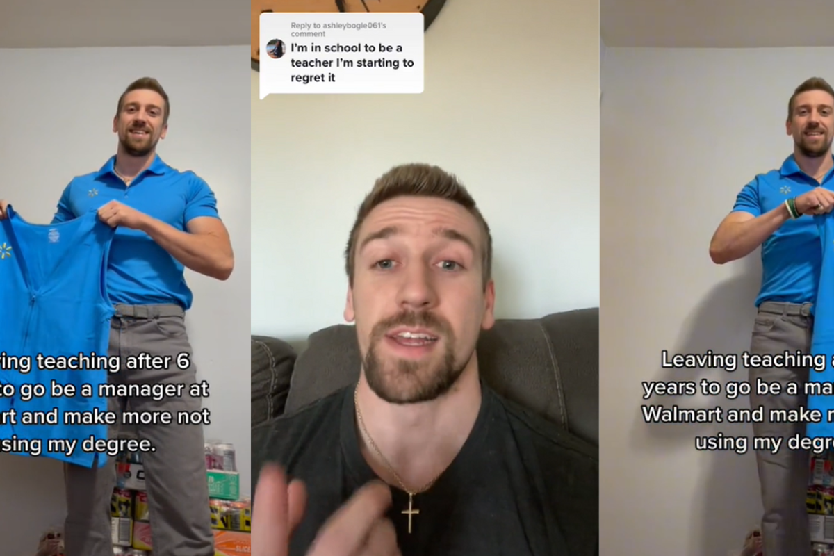 Teacher Goes Viral After Quitting His Job To Work At Walmart Because It ...