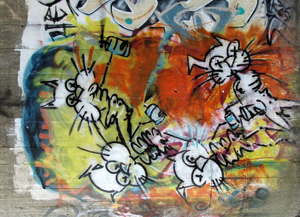 Cat Graffiti - Love Meow