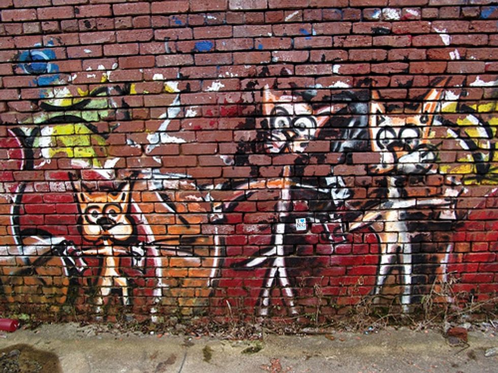 Cat Graffiti - Love Meow