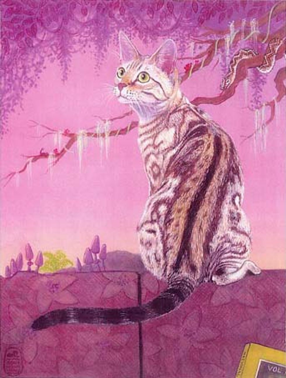 Mythical, Ancient Cultural Cat Paintings - Love Meow