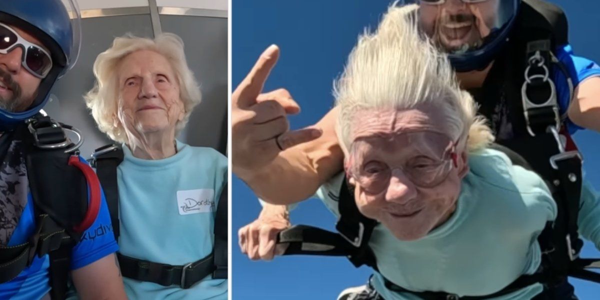 104 Year Old Woman Breaks World Skydiving Record Upworthy