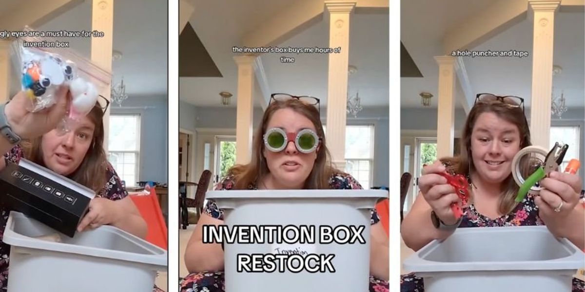Mom gives her son an 'invention box' to keep him busy - Upworthy