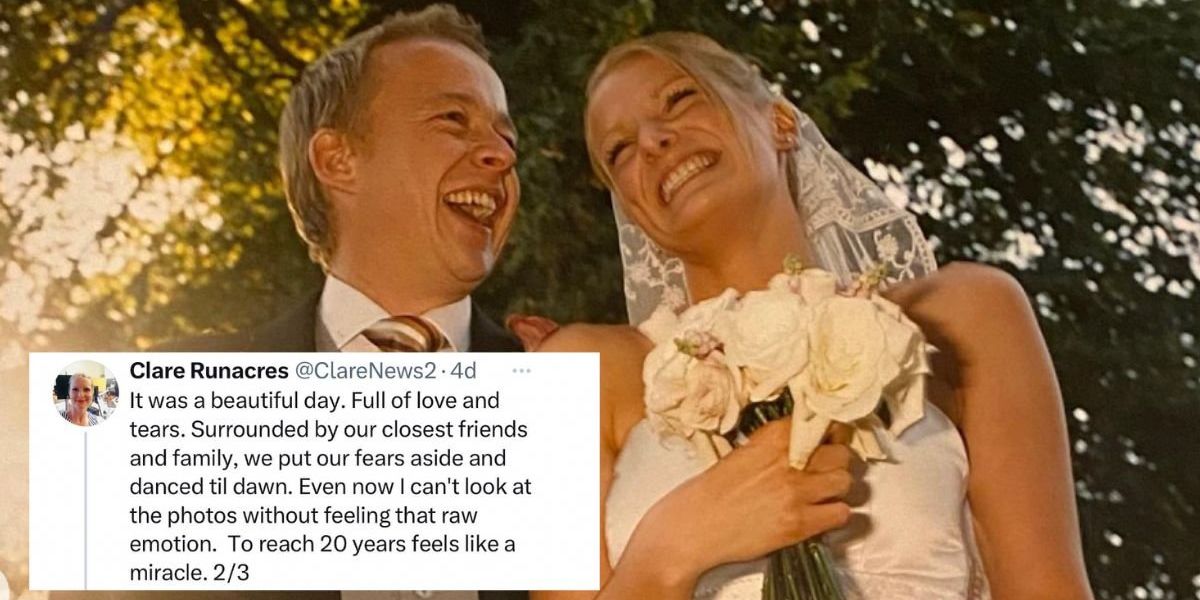 Bride diagnosed with cancer celebrates 20 years of marriage - Upworthy