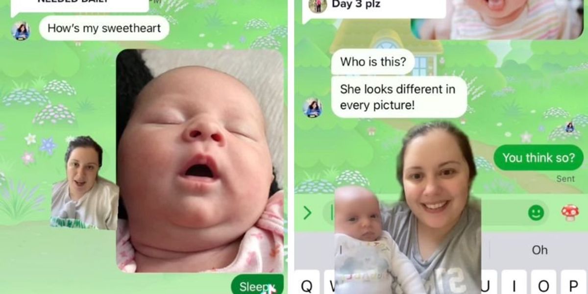 Woman pranks mom with pictures of random babies - Upworthy