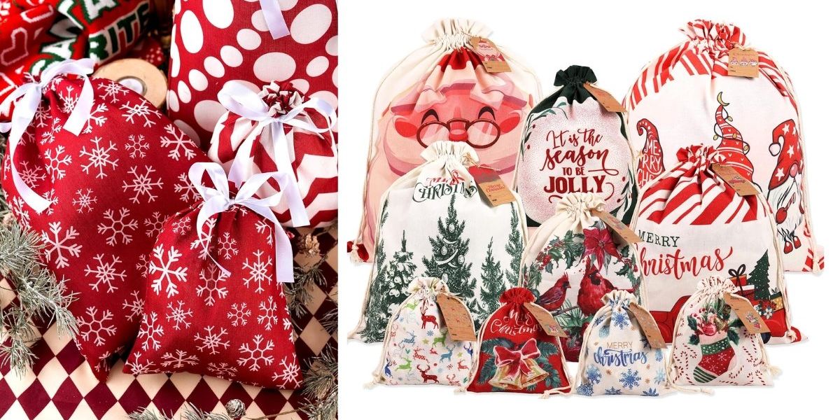 Eco-friendly cloth Christmas gift bags are all the rage - Upworthy
