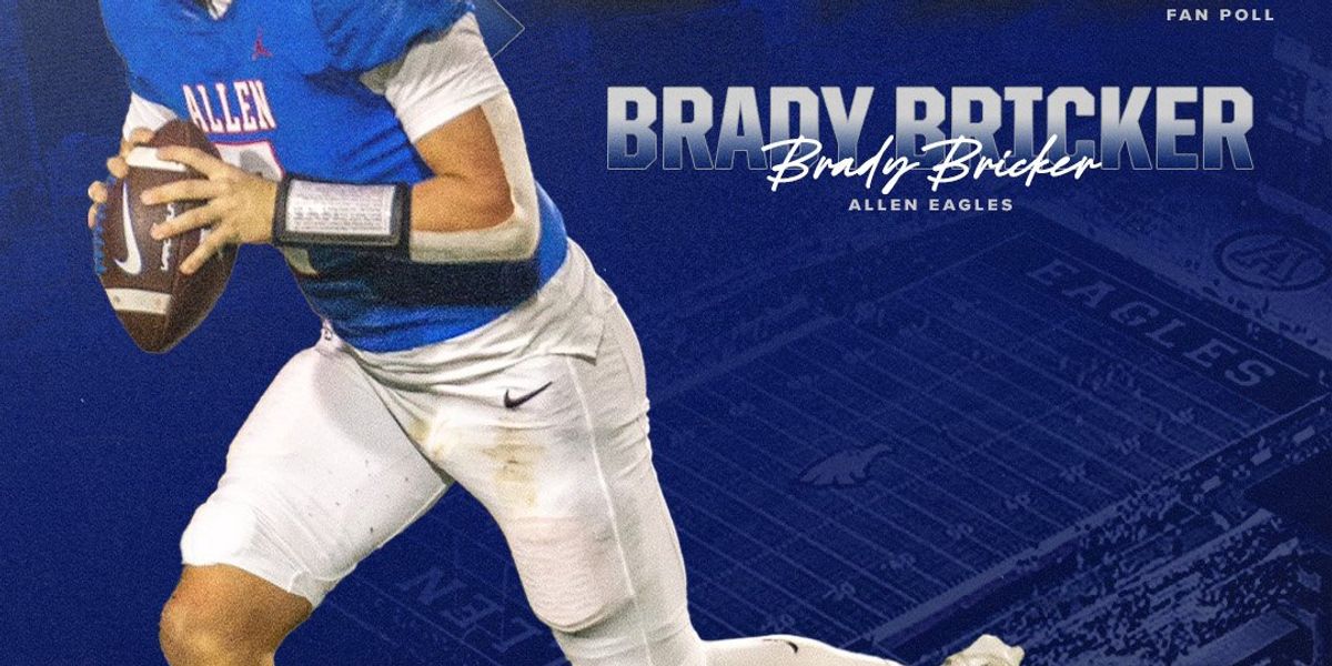 Allen QB, Brady Bricker, voted VYPE DFW QB of the Year - VYPE