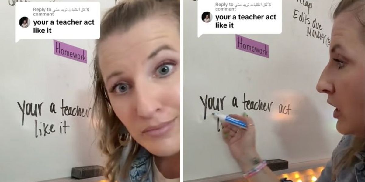 Teacher has perfect comeback to 'act like a teacher' comment - Upworthy