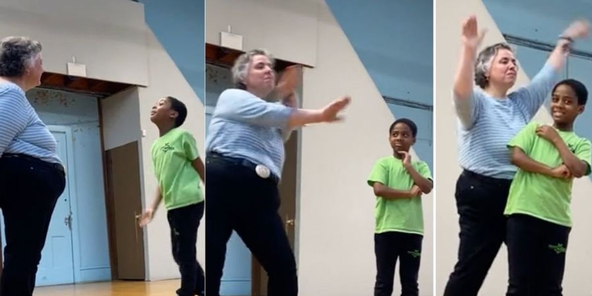 Teacher slays "Veggie Dance" dance battle with student - Upworthy