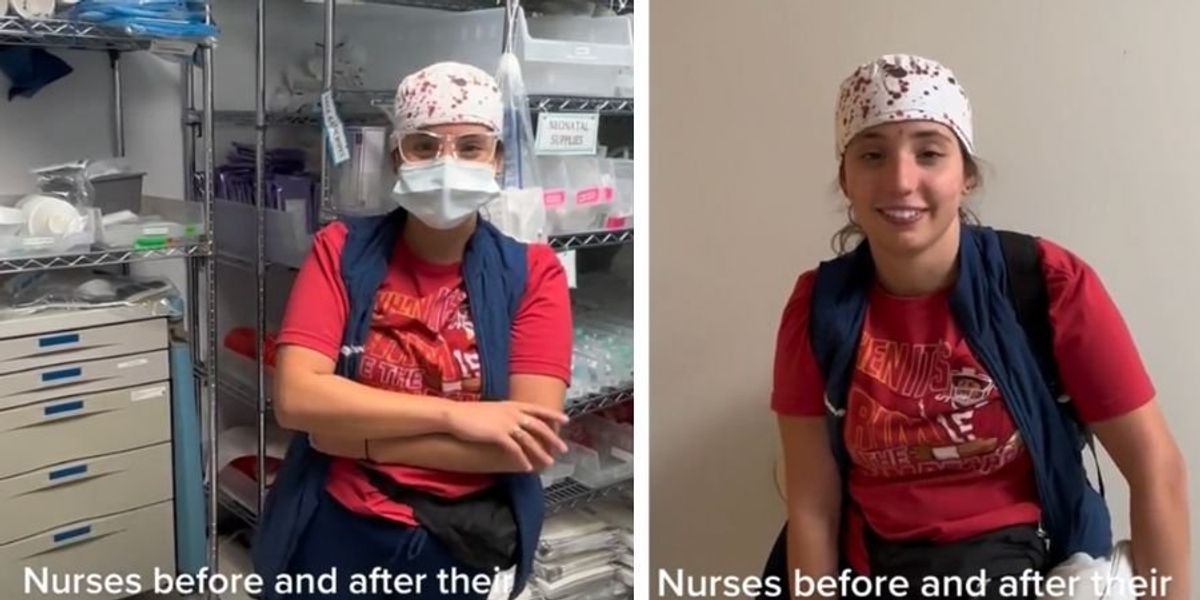 What nurses look like before and after a 12 hour shift - Upworthy