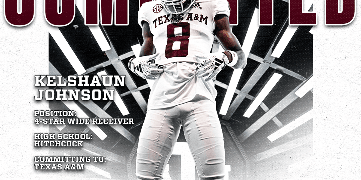 BREAKING: 2025 Hitchcock 4-Star WR Kelshaun Johnson Commits To Texas A ...