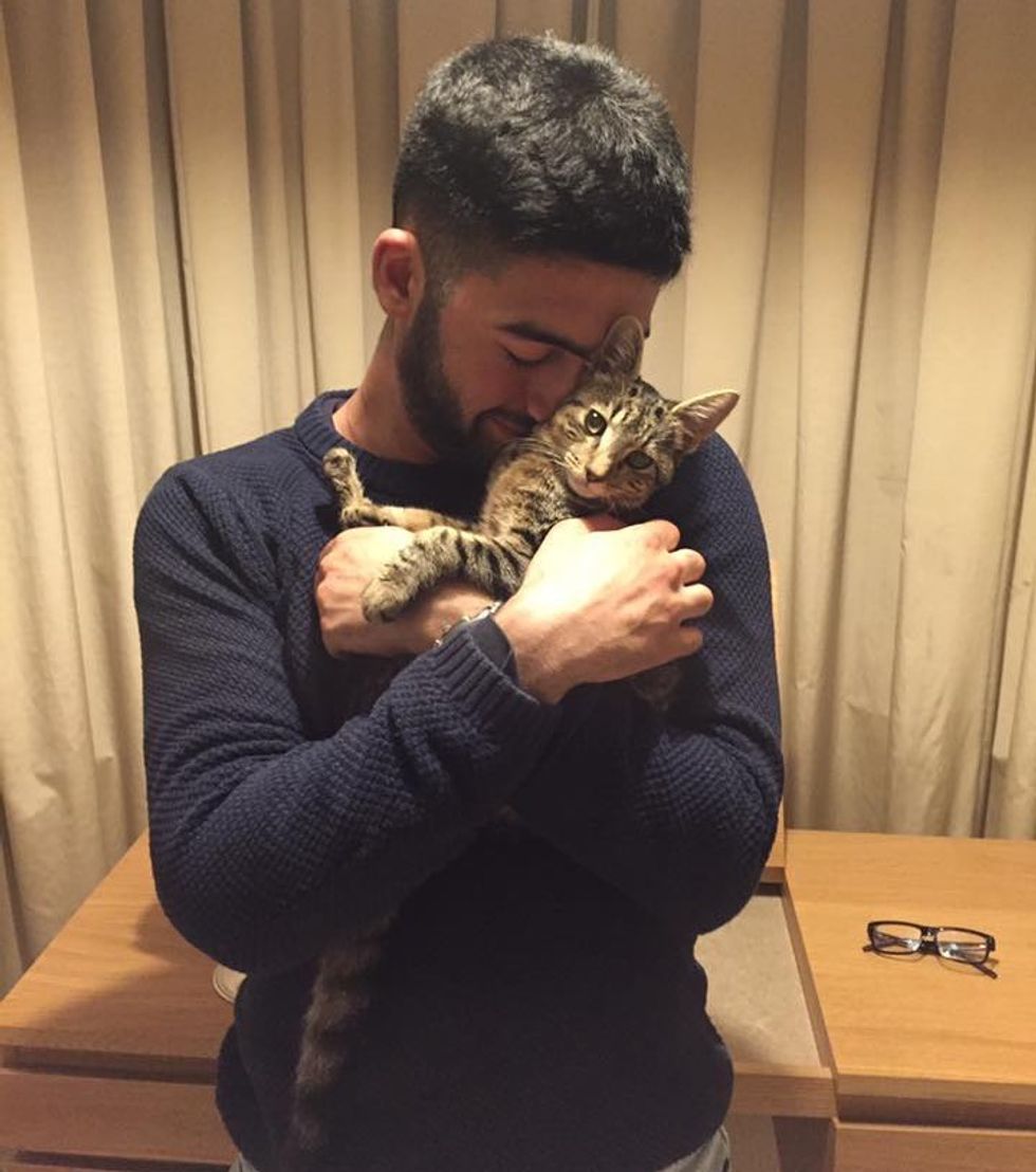 Man Reunited with His Beloved Cat After Terrible Car Crash - Love Meow