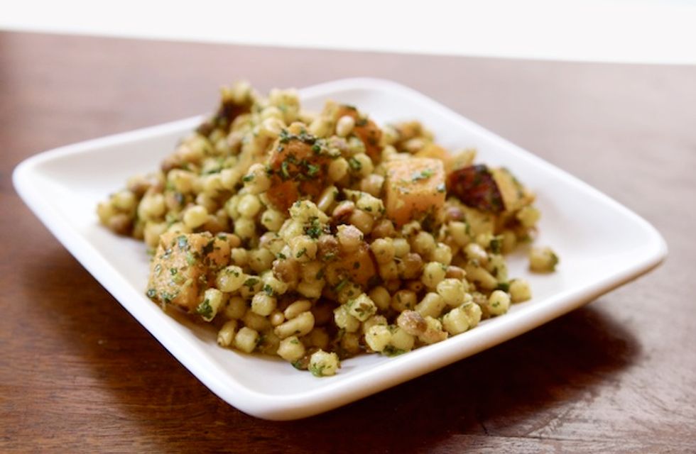 Secret Recipe: Fregola Sarda with Caramelized Squash and Charmoula ...