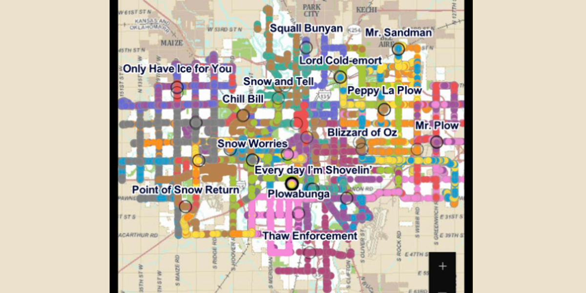 Wichita names all 79 of its snow plows. Hi, Lord Cold-emort. - Upworthy