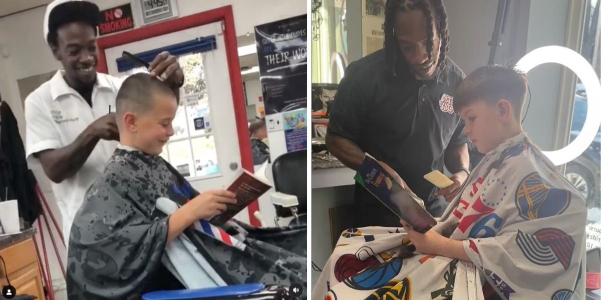 Barber pays kids $3 to read a book while getting a haircut - Upworthy