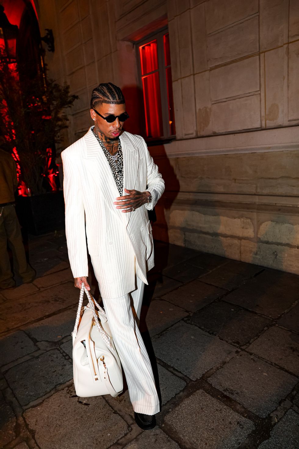 NLE Choppa Styled by Miquelle West at Paris Fashion Week - PAPER Magazine