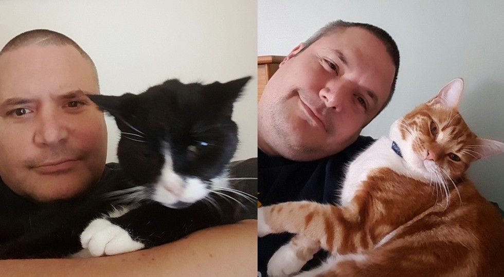 Cat Heals Man from a Broken Heart, They Even Look Alike - Love Meow