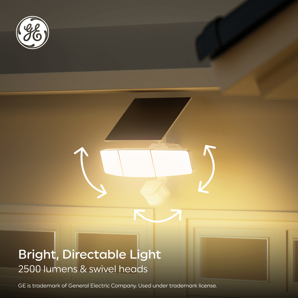 GE Solar-Powered Floodlights Boost Outdoor Security - Gearbrain