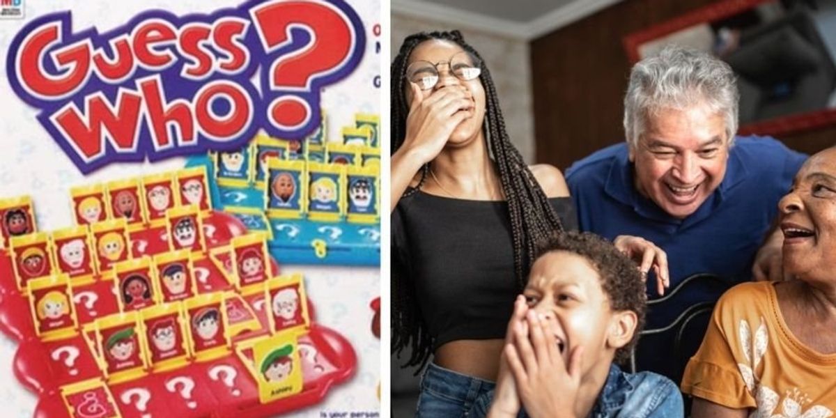 Mom gives the classic 'Guess Who?' game a hilarious twist by using ...