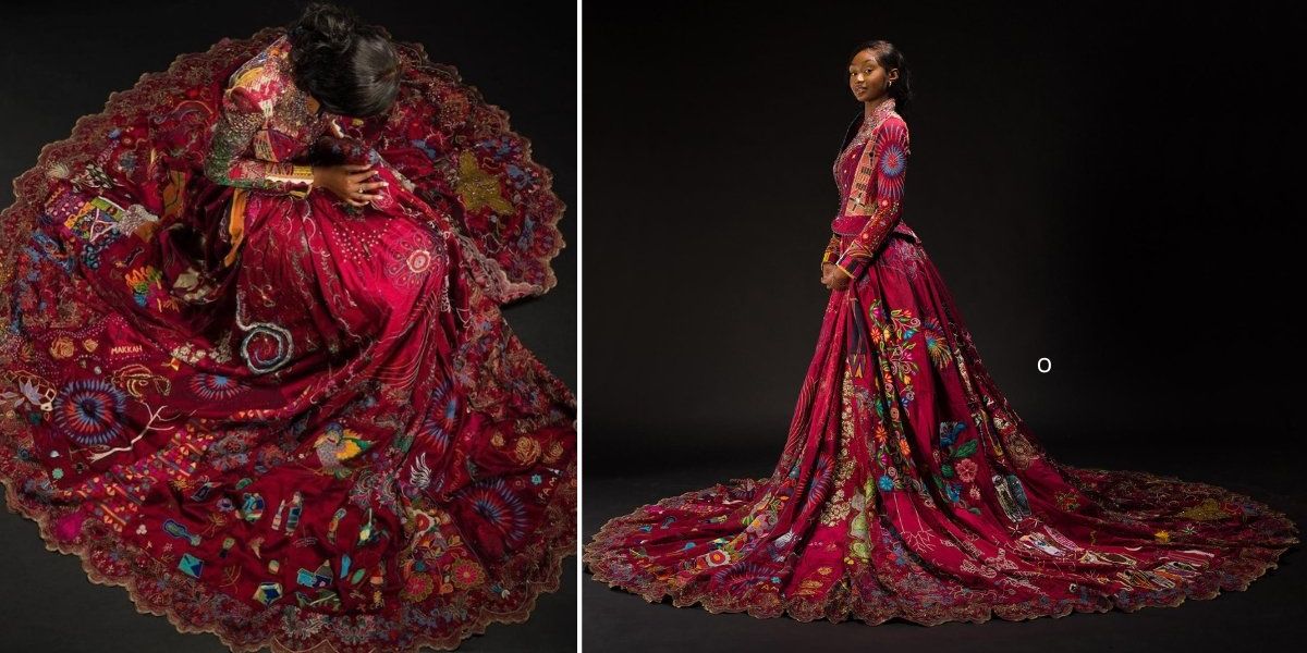 Embroiders from 51 countries spent 14 years making this dress - Upworthy