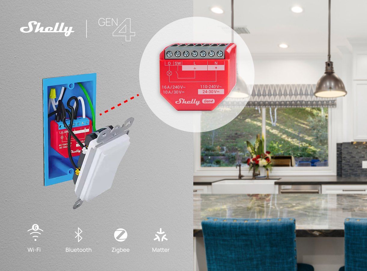 Shelly Gen4 Smart Devices Offer Multi-Protocol Connectivity - Gearbrain