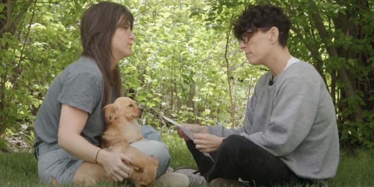 Poet Andrea Gibson reads 'Love Letter From the Afterlife' to fiancée ...
