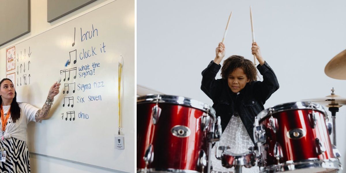 Music teacher cleverly uses Gen Alpha slang to teach rhythm and it's ...
