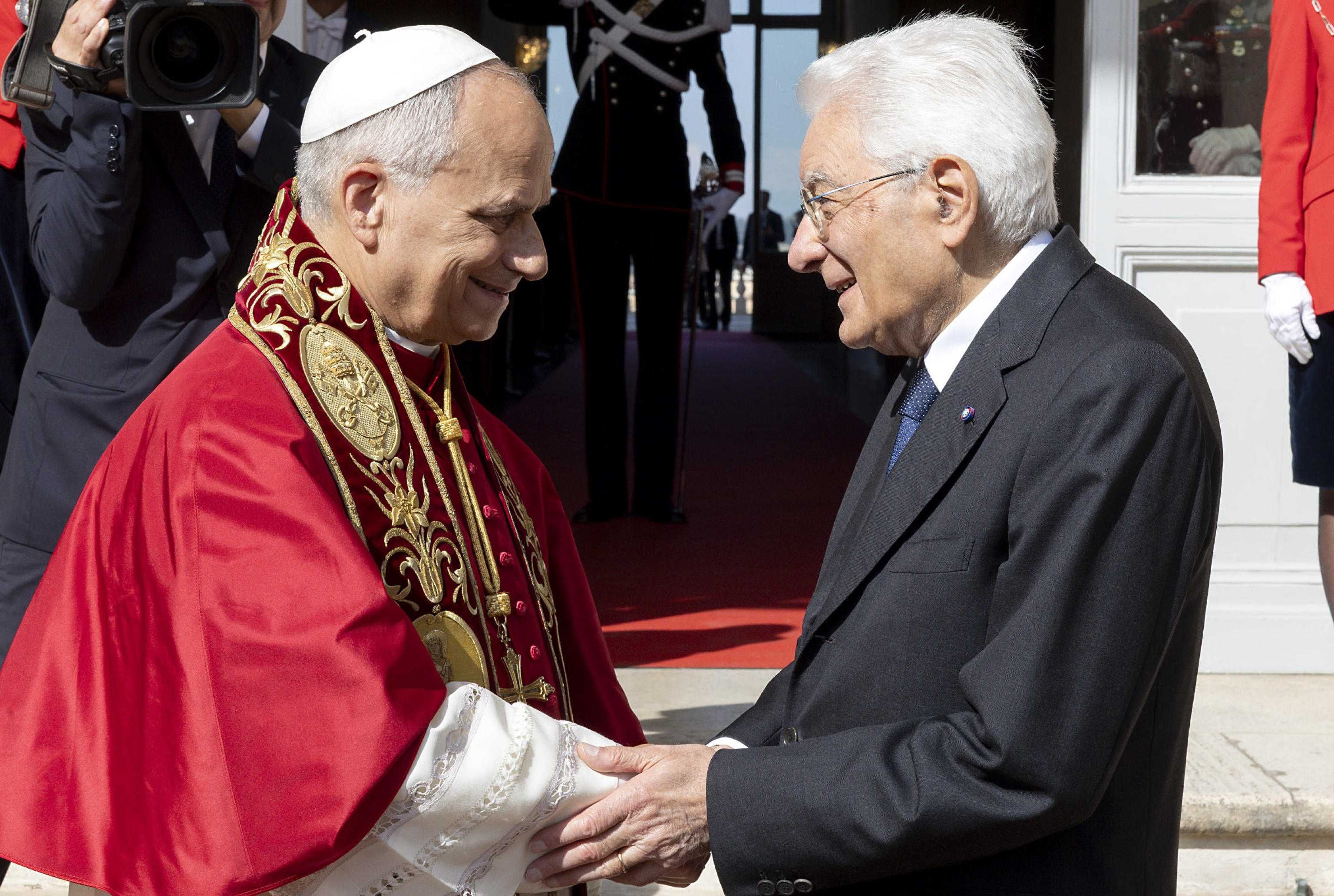 Primo incontro Mattarella-Leone