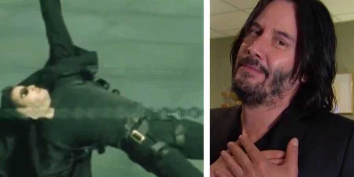 Keanu Reeves gets absolutely giddy showing how 'The Matrix' bullet time ...