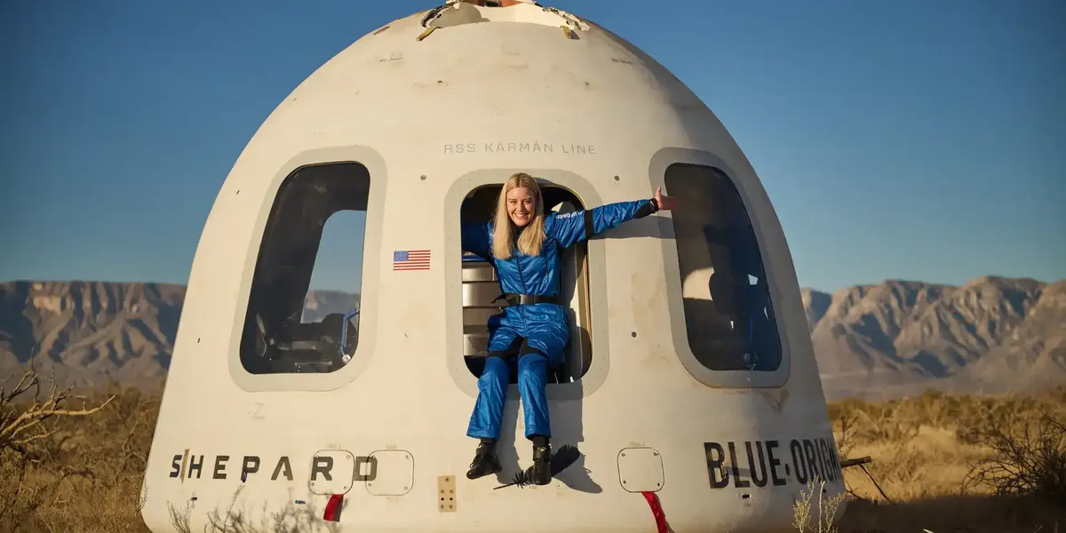 First wheelchair user blasts into outer space via Blue Origin ...
