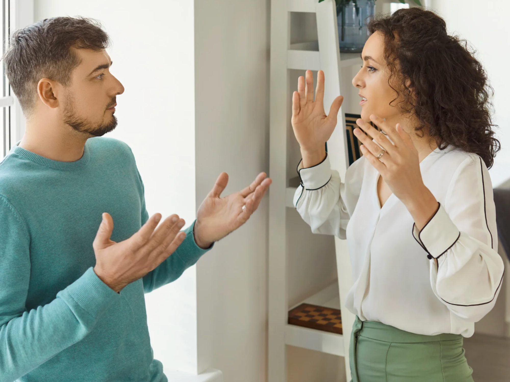 interrupting people while talking