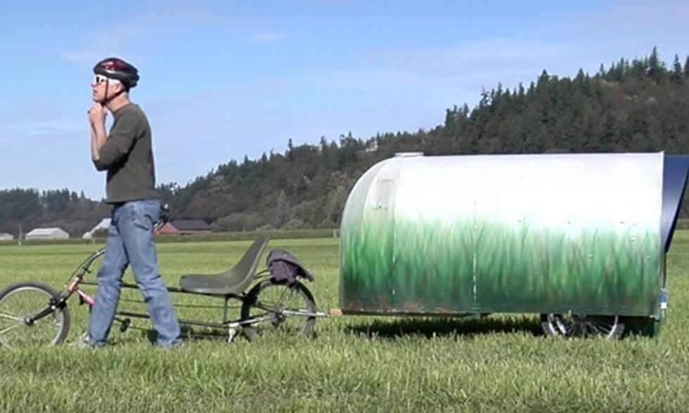 How to Build Your Own Bike Camper for Only $150 - EcoWatch