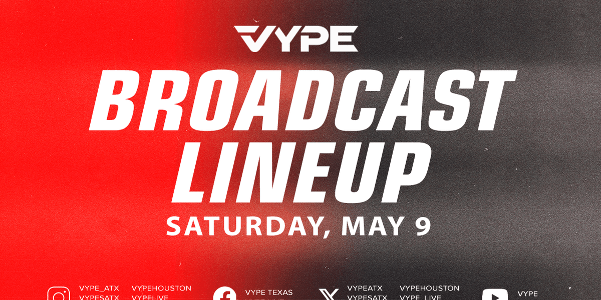 VYPE Live Lineup - Saturday 5/9/26 - VYPE