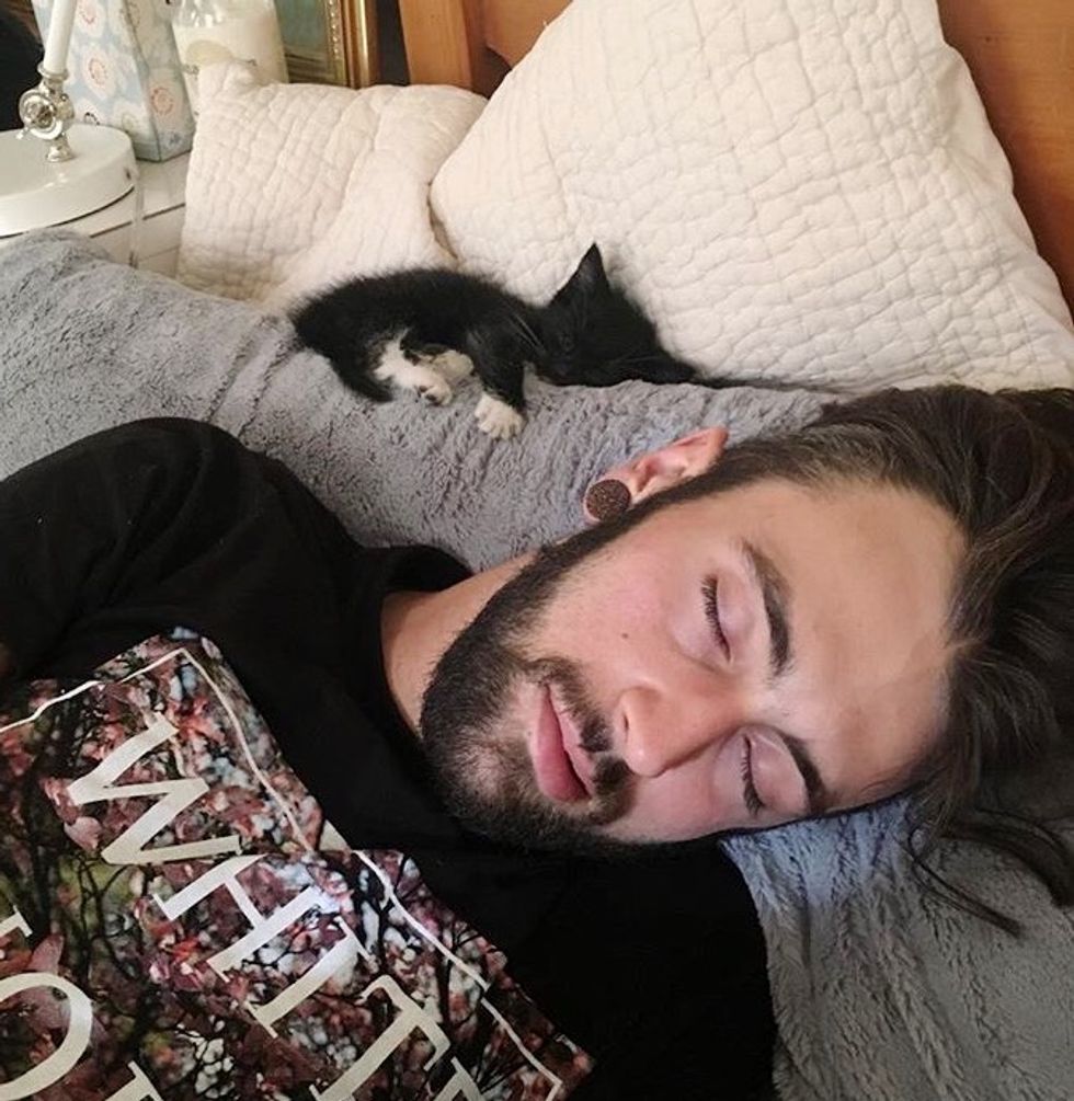 Runty Kitten Chooses His Rescuers to Be His Family for Life - Love Meow