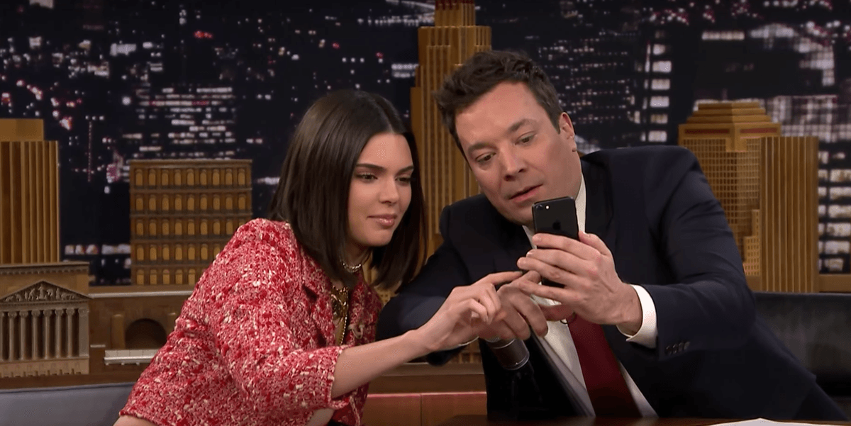 Kendall Jenner Turns Jimmy Fallon into a Model on "The Tonight Show ...