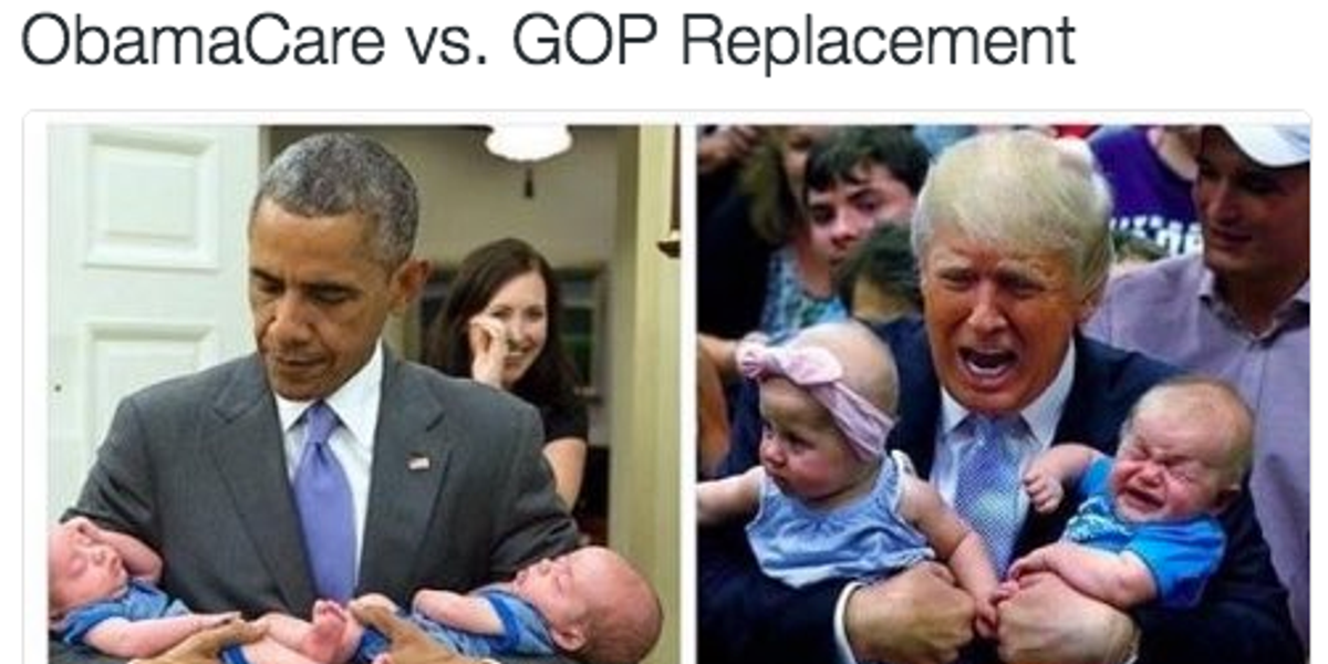 'Obamacare vs GOP Replacement' Memes Are Everywhere - PAPER Magazine