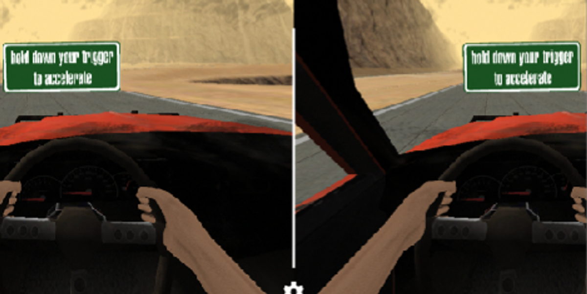 Review: VR Driving Sim free app is a VR drive in the desert - Gearbrain