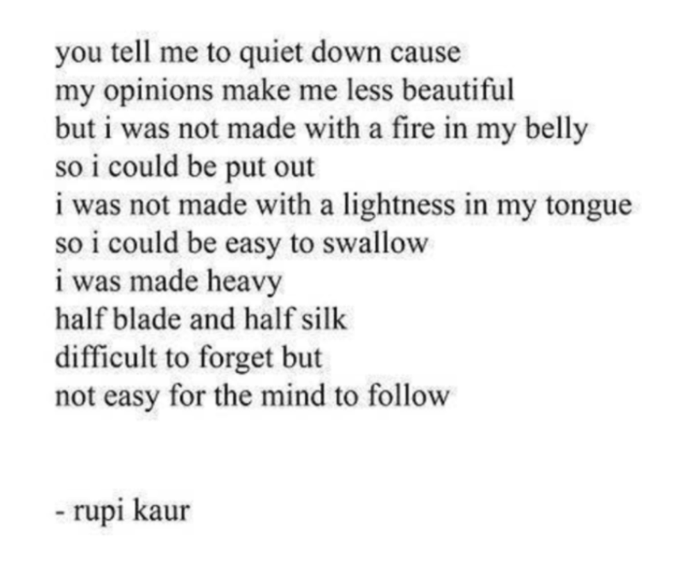 rupi kaur poems