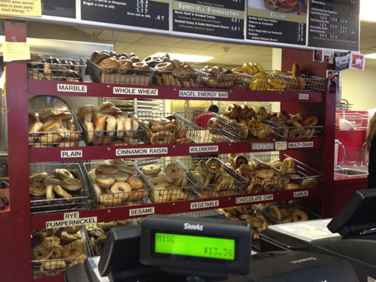 The 9 Stages Of Going To Bagel World On A Sunday Morning